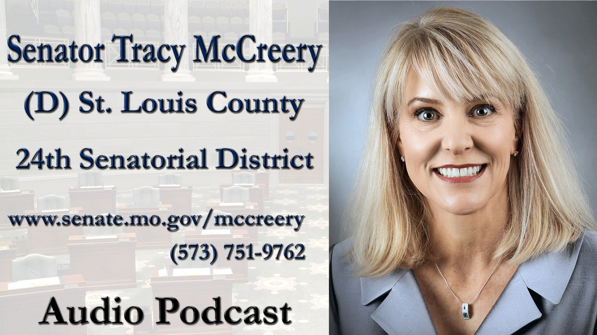 Audio: Sen. Tracy McCreery's Podcast for the Week of Jan. 20, 2025